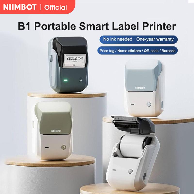 Mesin Label Pintar NIIMBOT B1, Printer Label Bluetooth Tanpa Tinta ...