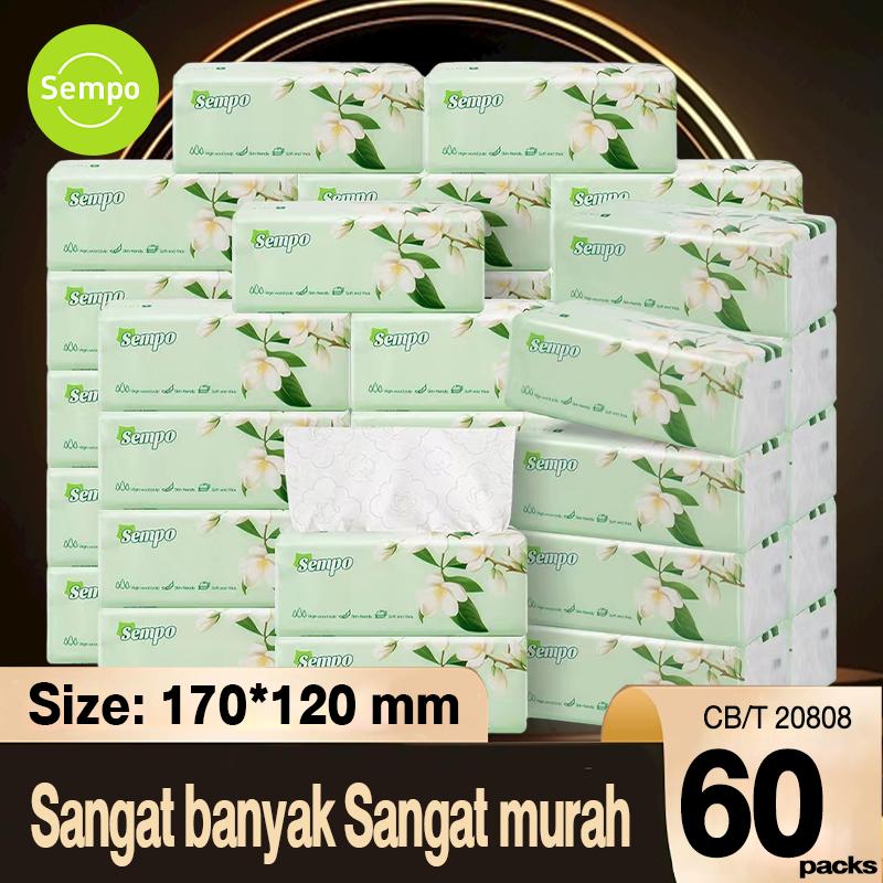 [60 packs] Sempo Cheerful Tissue Paper Tisu viral 3-ply Facial - TikTok ...