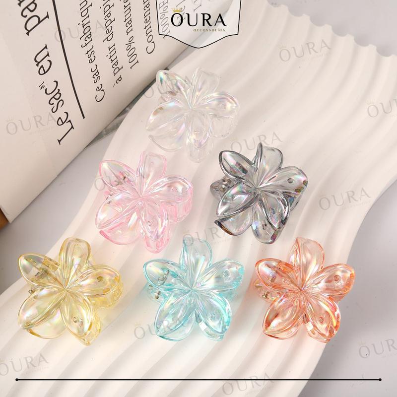 Jepit Rambut Bunga Kamboja Mini Glossy 4 Cm Flower Hairclip Fashion ...