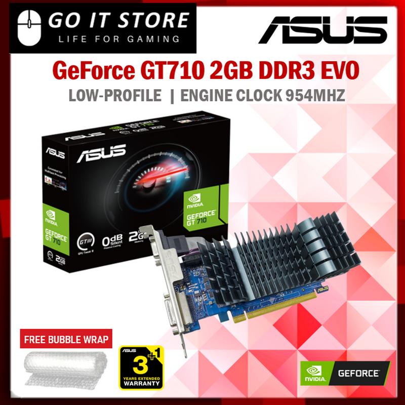 Asus GeForce GT710 2GB DDR3 Evo Low-Profile Graphic Card (GT710-SL-2GD3 ...