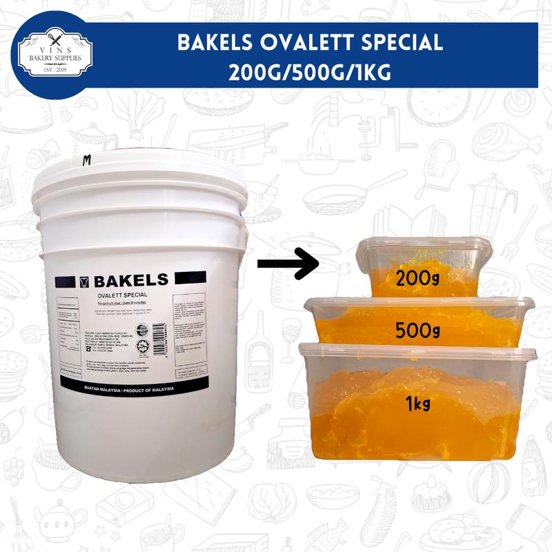 BAKELS OVALETT SPECIAL / EMULSIFIER / CAKE STABILIZER / 200g,500g,1kg ...