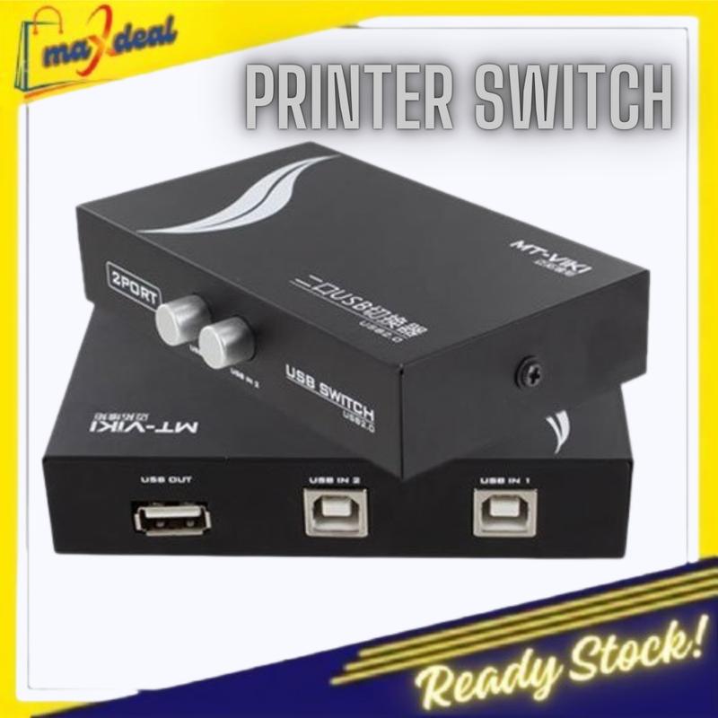 2 Port/ 4 Port Push Button USB 2.0 Printer Sharing Switch Plug - TikTok Shop Malaysia