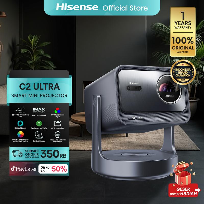 Hisense C2 Ultra Proyektor Laser 4K IMAX Enhanced - 3000 ANS - Shop | Tokopedia