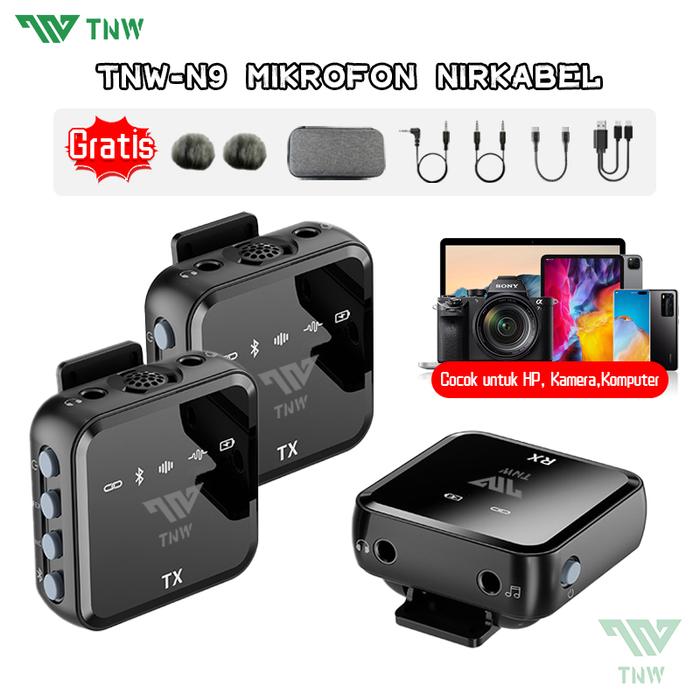 Promo TNW N8/N9 Wireless Microphone Lavalier Mikrofon Clip on Mic Lapel ...