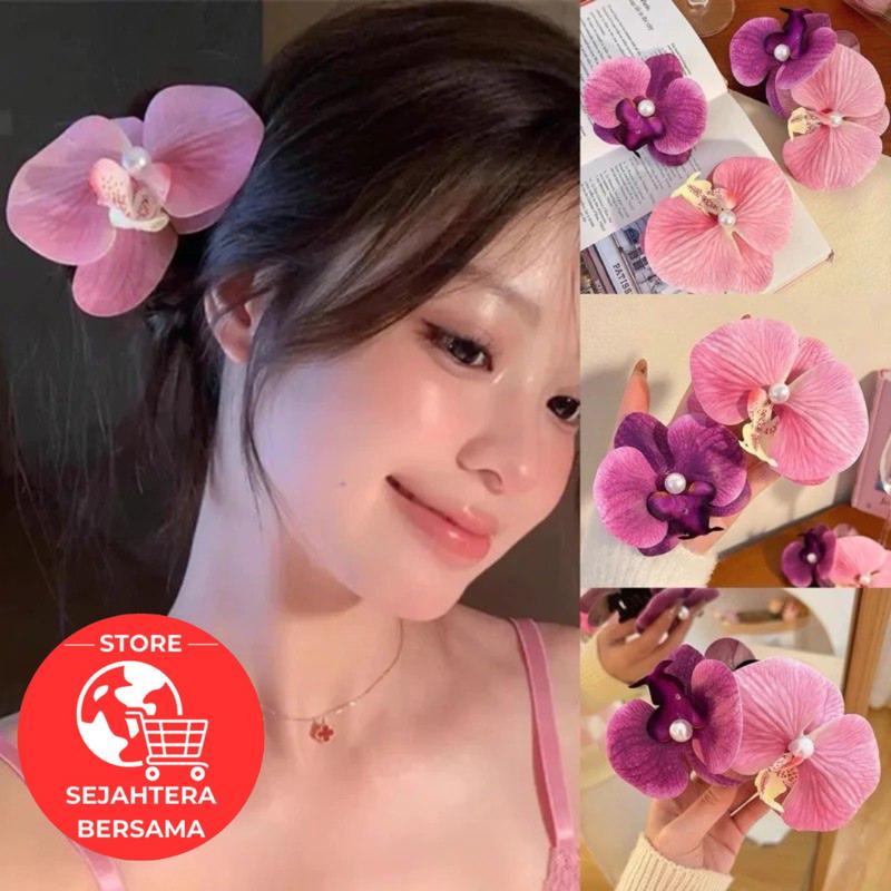 SB Jepit BUNGA ANGGREK Duckbill / Jepitan Rambut Bunga Anggrek - Shop ...