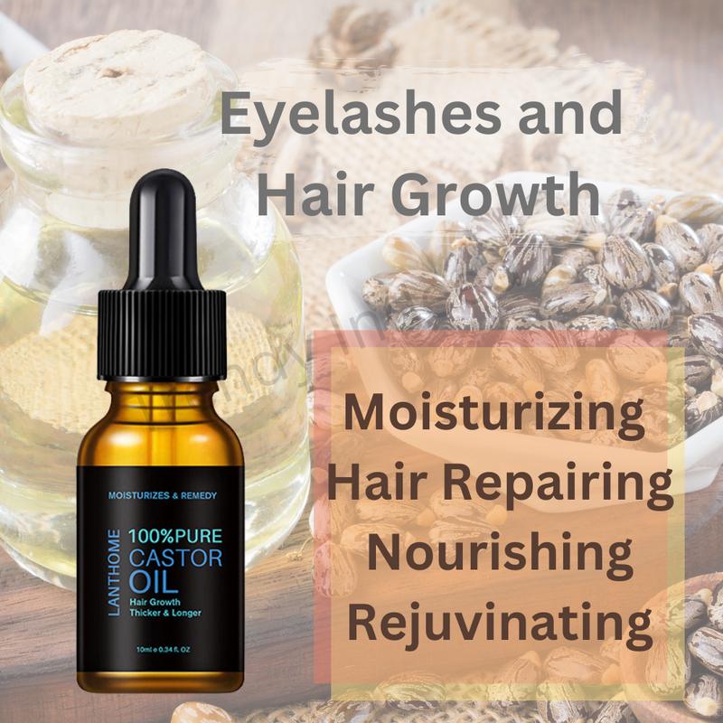 Lanthome Gentle Moisturizing Hair Repair Liquid Castor Oil With Mascara ...