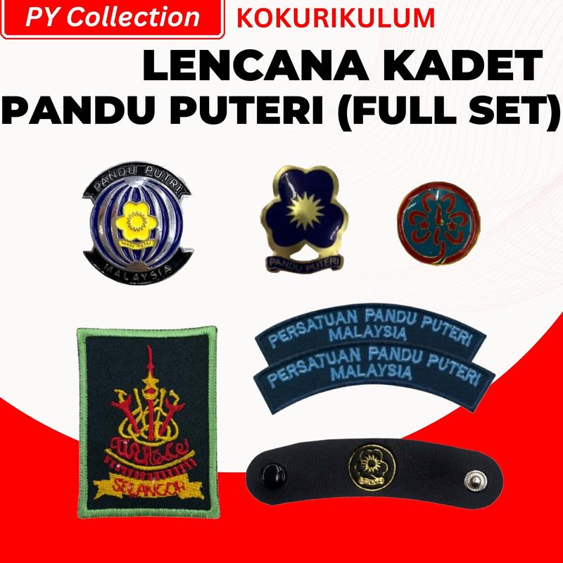 LENCANA KADET PANDU PUTERI / TUNAS PUTERI ( FULL SET ) - LENGKAP ...