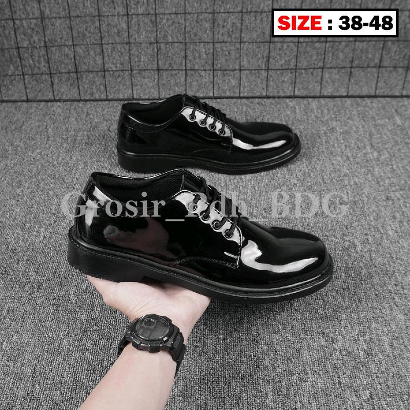 Sepatu Pdh Pria Dinas Harian Security Kerja Kantor Tali Resleting ...