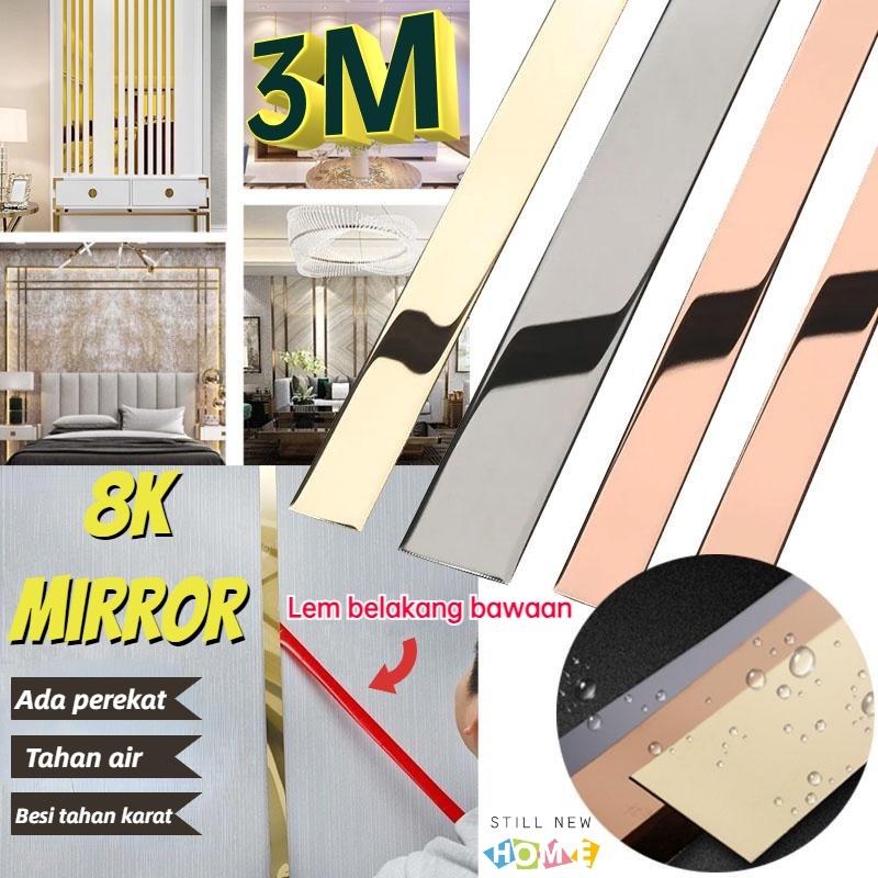 3M List Plat Strip 8K Mirror Gold/Sliver Stainless List Interior - Shop ...