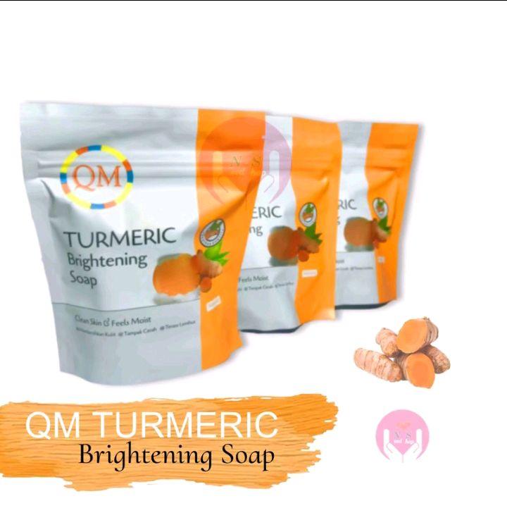 QM TURMERIC BRIGHTENING SOAP / SABUN WAJAH QM TURMERIC BPOM 60 - Shop ...