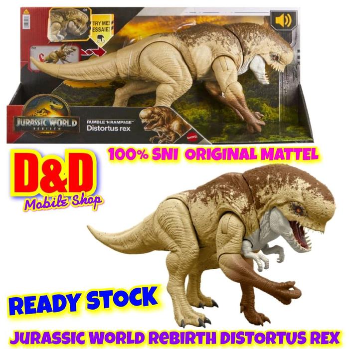 Jual JURASSIC WORLD REBIRTH DISTORTUS REX D-REX MAINAN TOY ACTION ...