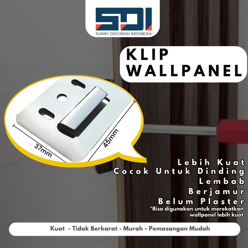 PROMO!!! KLIP WPC WALL PANEL KLIP PENJEPIT WALLPANEL - Shop | Tokopedia