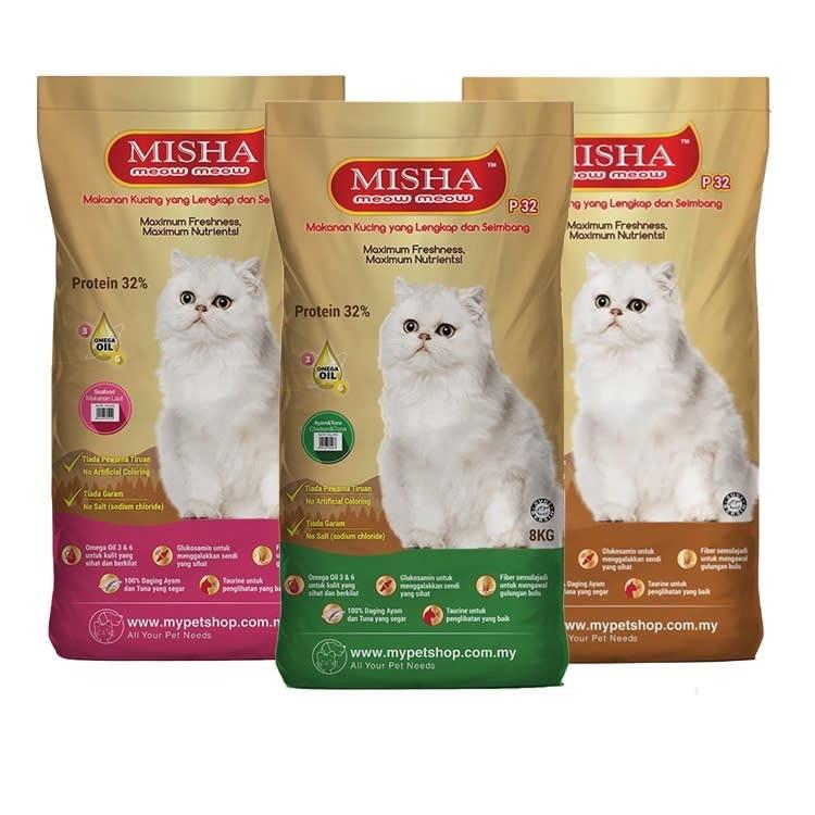 Misha cat food 8KG BROWN COLOUR FOC 2KG*WHILE STOCK LAST - TikTok Shop ...