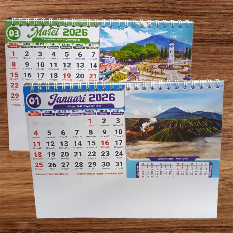 Kalender Meja TAHUN 2026 Banyak Pilihan / Kalender Duduk Terbaru ...