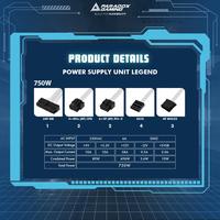 Jual PSU PARADOX GAMING LEGEND 750 WATT | 80 PLUS BRONZE | FLAT CABLE ...