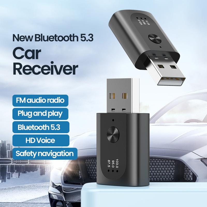 New FM Car USB Bluetooth Receiver Audio USB Bluetooth Adapte - TikTok ...