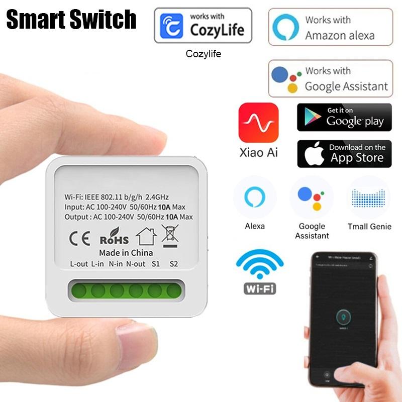 Wifi Mini Smart Switch Wireless DIY Light Switches 2 Way Control - Shop ...