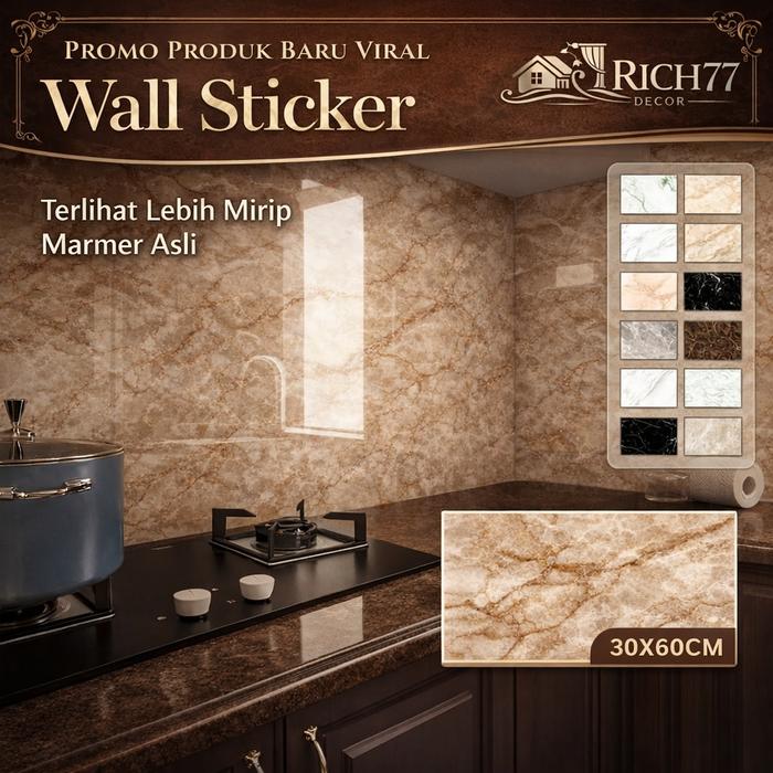 Jual Wallpaper dinding VINYL Marble 30 x 60 cm / Lantai Vinyl Marbel ...