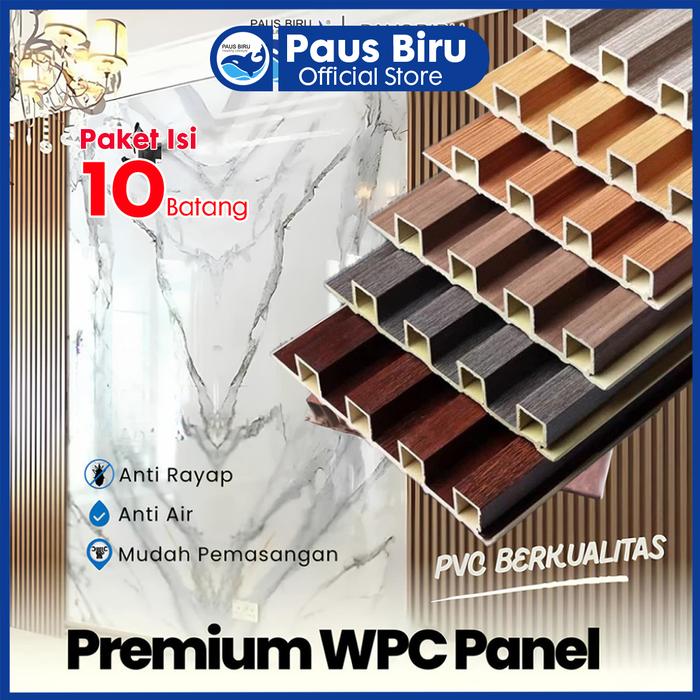 Promo ISI 10 PCS !!! WALL WPC WOOD PANEL WALLPANEL WPC PVC KAYU DINDING ...