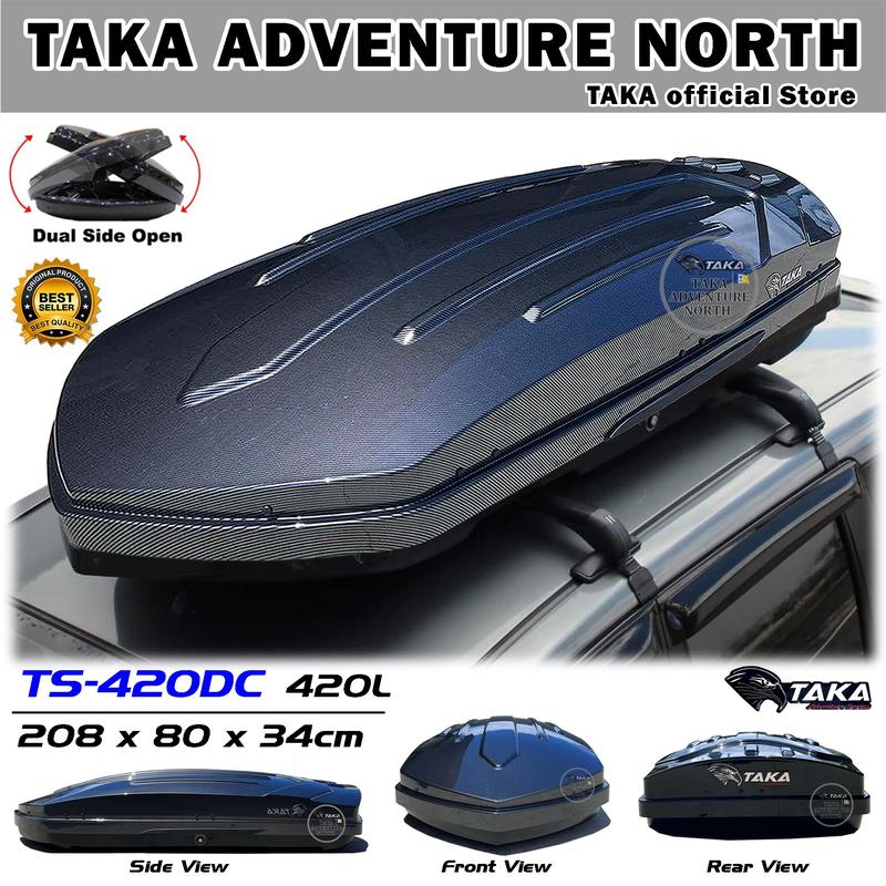 TAKA TS-420DC CARBON Car Roof Box [Adventure Series] [XL Size] - TikTok ...