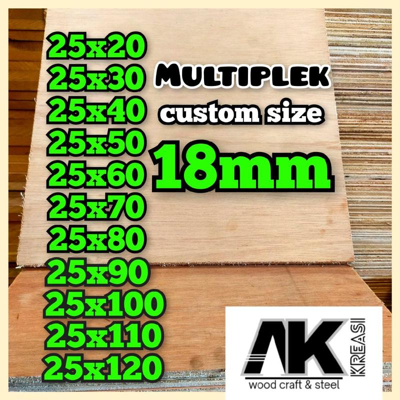 MULTIPLEK TEBAL 18MM POTONGAN BARU LEBAR 25CM - Shop | Tokopedia