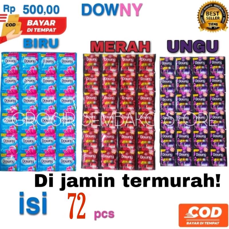72 Pcs Downy 500 sachet renceng pewangi cucian 8 ml dijamin wangi ...