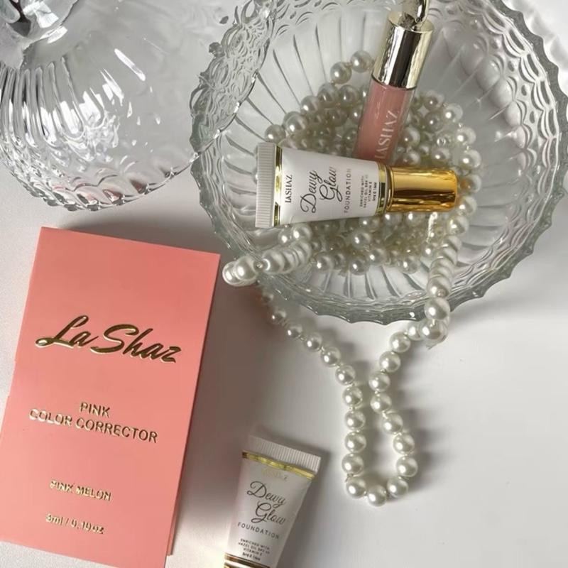 TESTER PINK CORRECTOR MELON + TRIAL FOUNDATION LA SHAZ - TikTok Shop ...