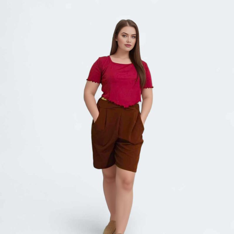 HIGHWAIST PLUS SIZE SKINNY ROHAN SHORTS BEST FIT LARGE UP TO - TikTok ...