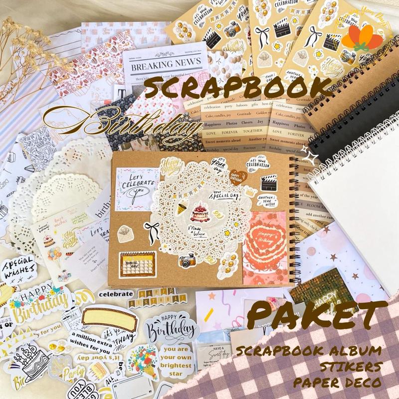 STICKER SCRAPBOOK KIT JOURNALING KIT JURNAL KIT AESTHETIC birthday ...