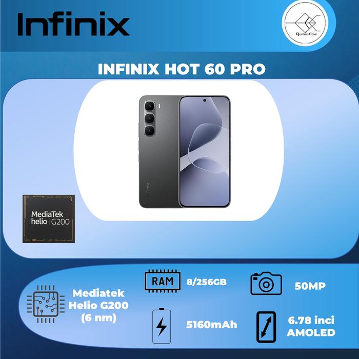 Promo HANDPHONE INFINIX HOT 60 PRO 8GB 256GB - CYBER GREEN Cicil 0% 3x ...