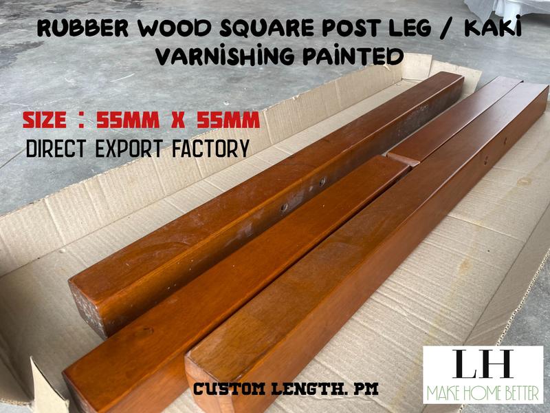 LH WOOD Rubber Wood Wooden Post Leg / KAYU KAKI DIY Wood KAK - TikTok ...