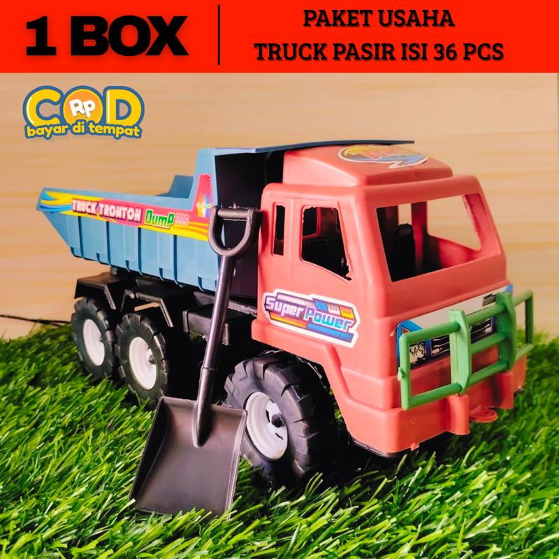 Paket Usaha Mainan Anak Mobil Mobilan Truck Pasir 1 Box isi 36pcs ...