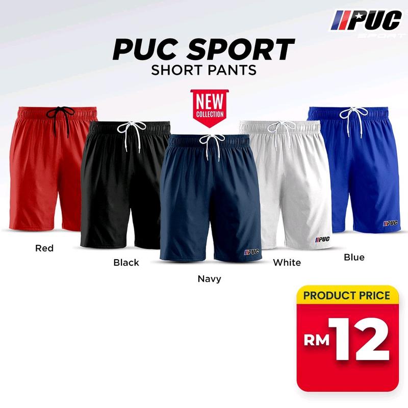 Seluar Pendek Bola PUC Sport (Microfiber) Ready Stock - Fast - TikTok ...