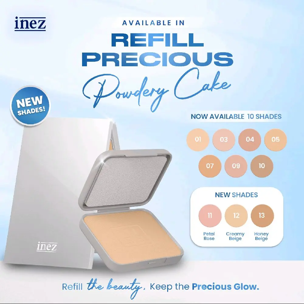Bedak Padat Inez Refill Precious Powdery Cake Waterproof - Shop | Tokopedia