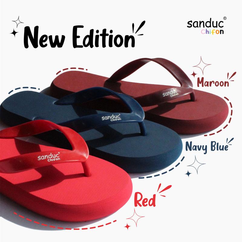 Sandal Selipar Sanduc Chifon, Uniseks, Selesa, Diperbuat daripada ...