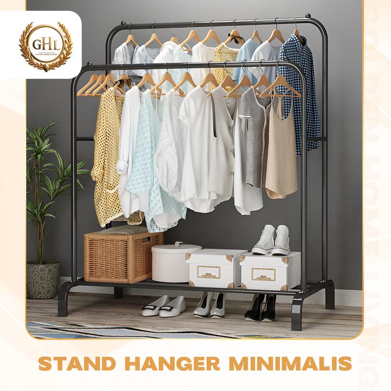 GHL - Stand Hanger Double Untuk Pakaian Tersedia 2 Varian Warna - Shop ...