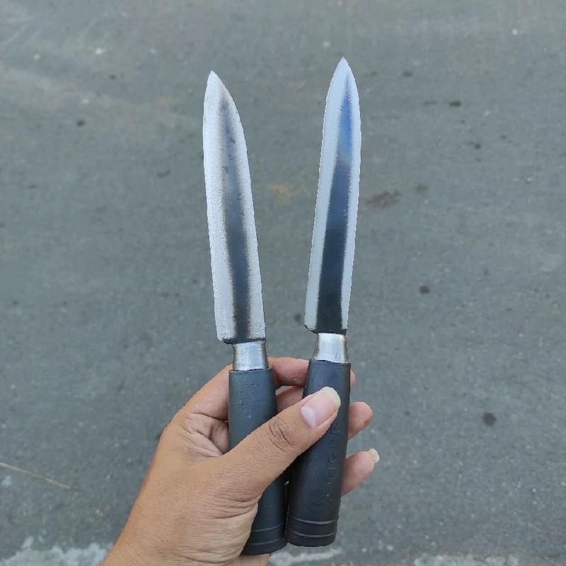 Paket 2 Pcs Pisau Dapur Baja HSS Pisau Daging Super Tajam Kitchenware ...
