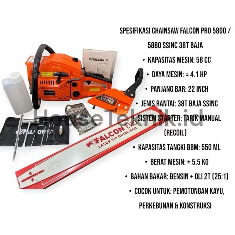 TERMURAHHHHHH!!!!!SENSO/CHAINSAW FALCON PRO 5800 5880 SSINC 38T BAJA ...