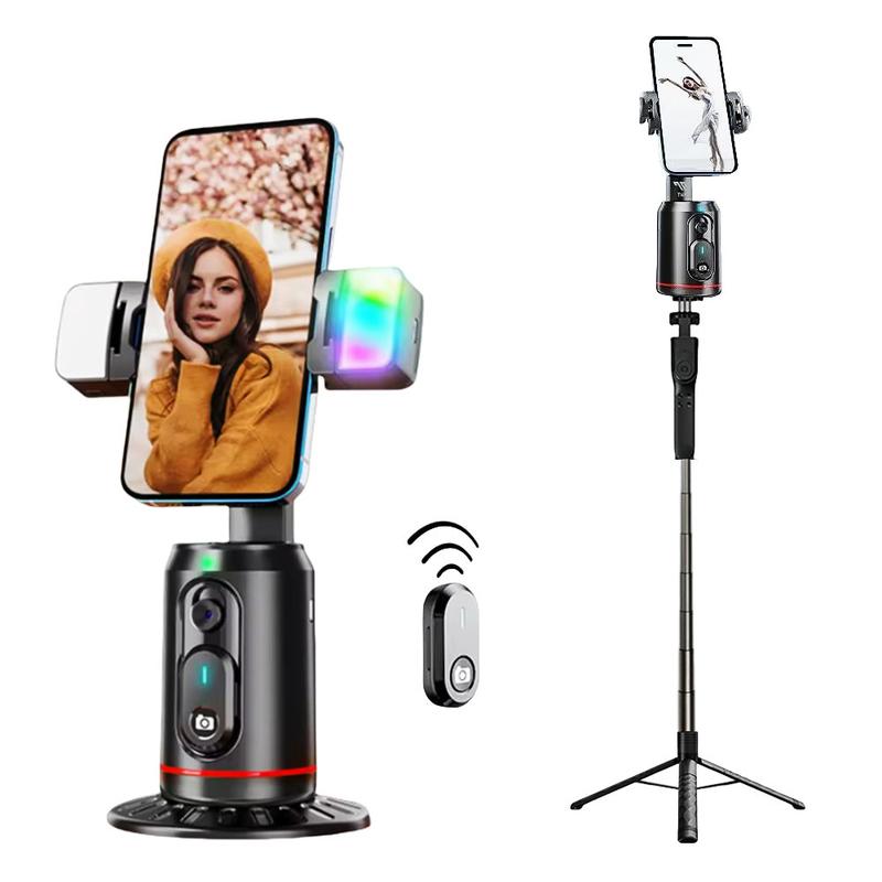 Q02 360° Rotation Gimbal Stabilizer Selfie Stick Desktop Fac - TikTok ...