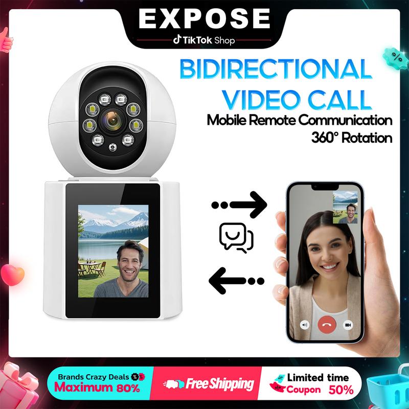 EXPOSE CCTV Camera Video Calling Wifi Security Camera With Screen ...