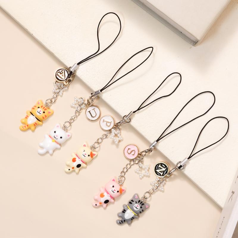 BEAUTY PIXIE Gantungan Hp Kucing Couple Custom DIY Huruf Inisial - Shop ...