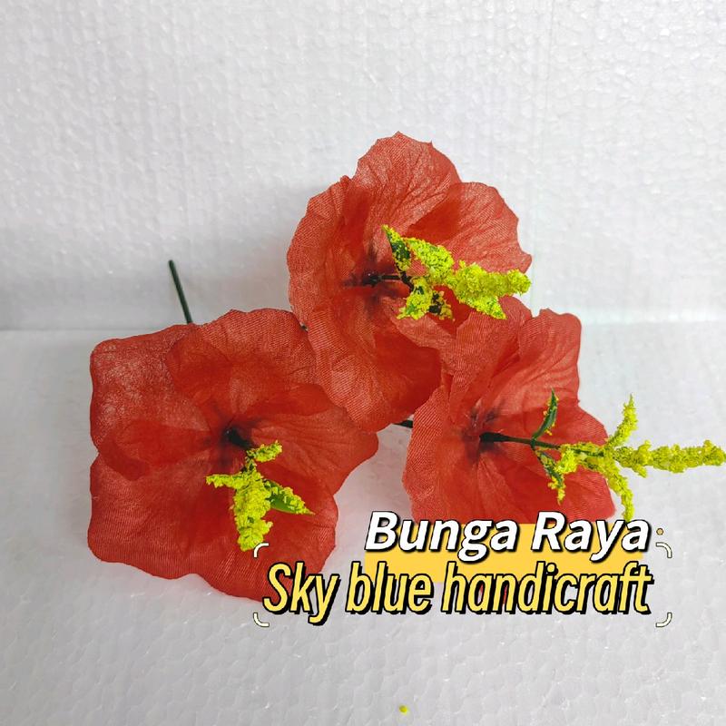 Readystock/Bunga Raya Kain/Hibiscus tekstil/Bunga Raya Merdeka/Bunga ...