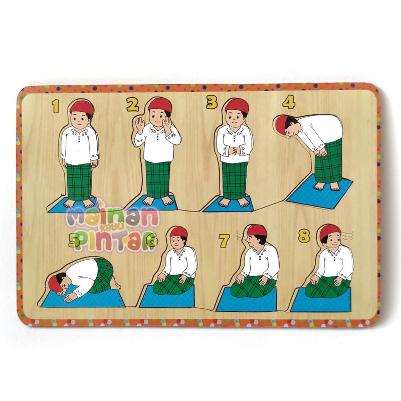 Puzzle Kayu Edukasi Sholat Putra SNI - Shop | Tokopedia
