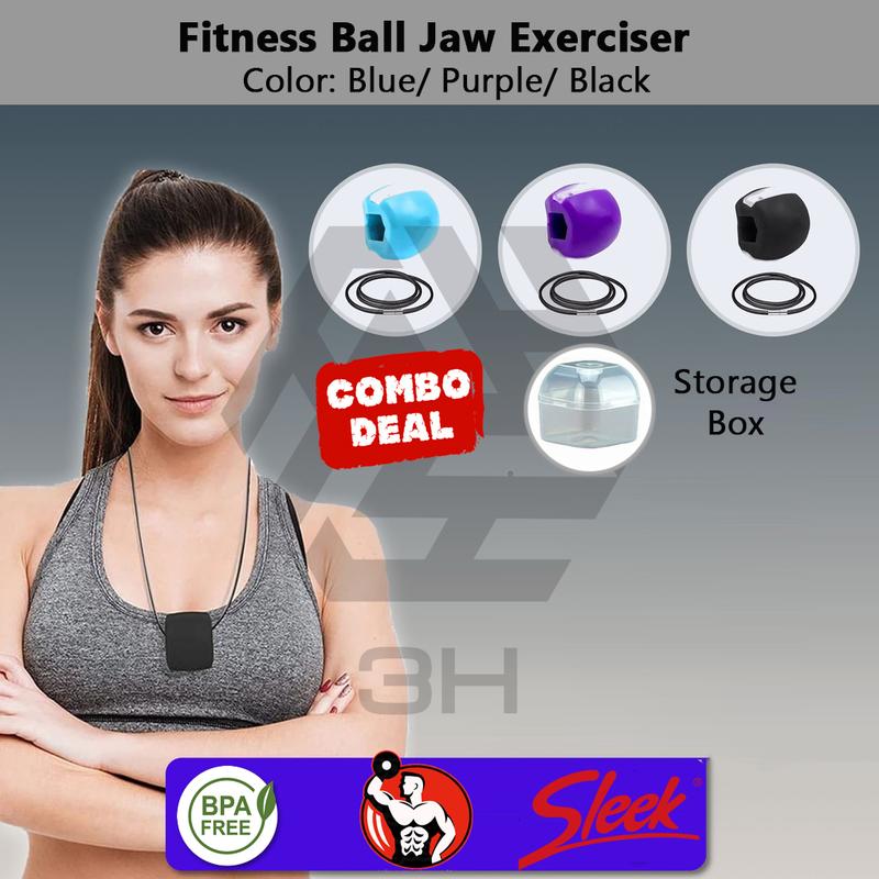 3H Jawline Face Fitness Ball Neck Jaw Toning Double Chin Reducer ...