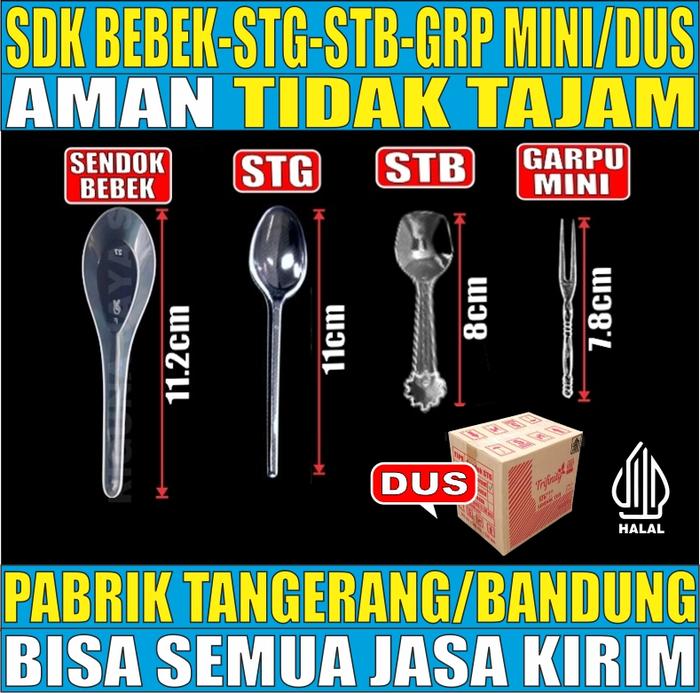 Jual Trifinity Sendok Teh Puding STG / Sendok Jelly Eskrim STB / Garpu ...