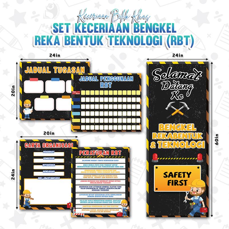 SET KECERIAAN BENGKEL RBT / TEBAL - 380GSM / BERKUALITI TINGGI - TikTok ...