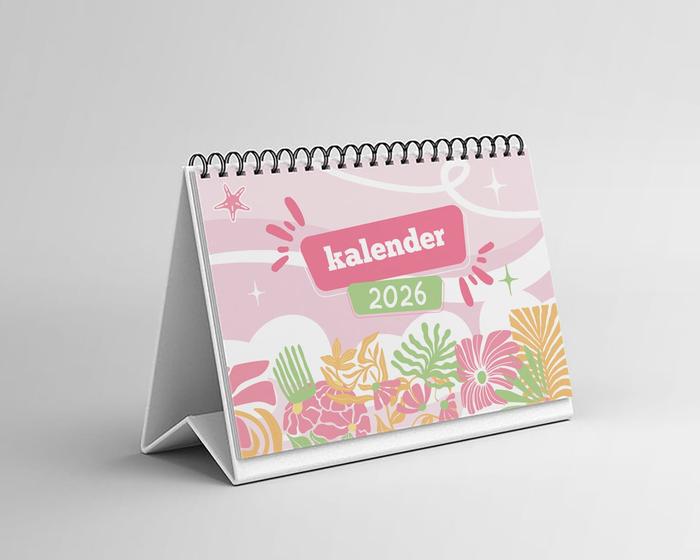 Jual Calendar Meja A6 2026 - Ukuran A6 - Kalender Meja Aesthetic 2026 ...