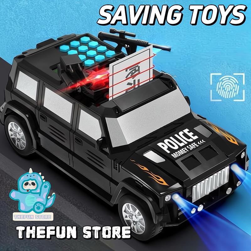 Police Car Money Saving Box Tabung ATM Machine Password,Fingerprint ...