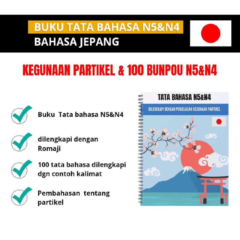 Buku rangkuman pola kalimat buku minna no nihongo 1 &2 - Tata Bahasa ...