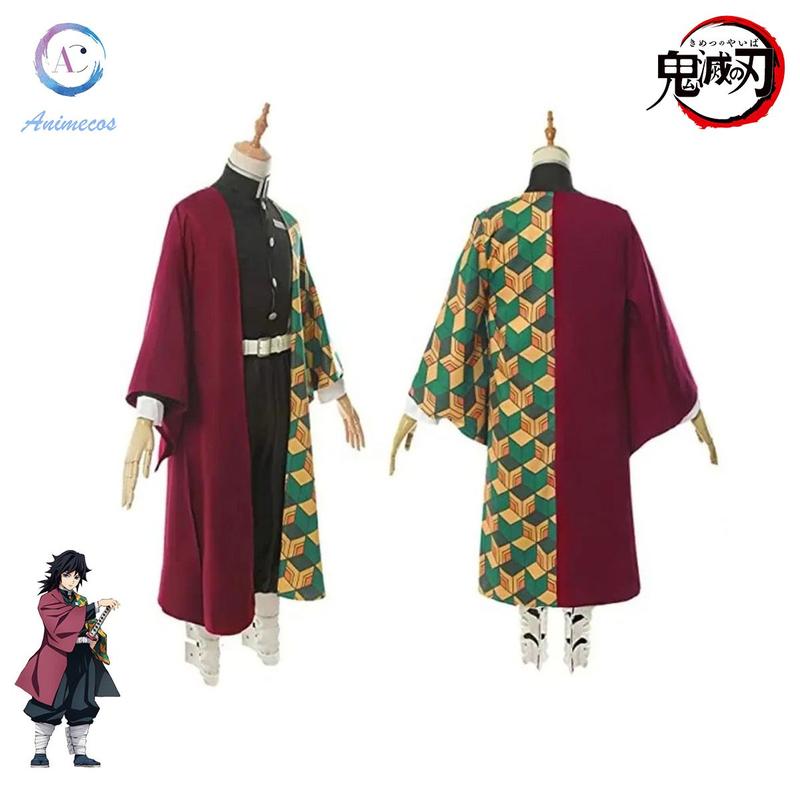 Anime Demon Slayer Uniform Tomioka Giyuu Cosplay Costume Giyuu - TikTok ...